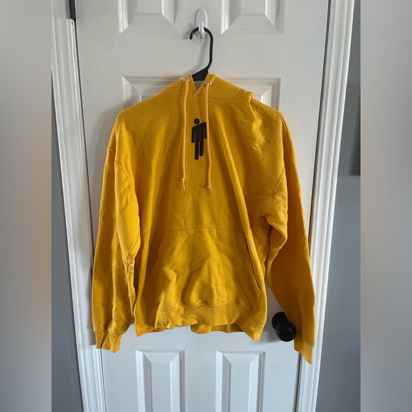 Jerzees | Tops | Yellow Billie Eilish Blohsh Hoodie | Poshmark